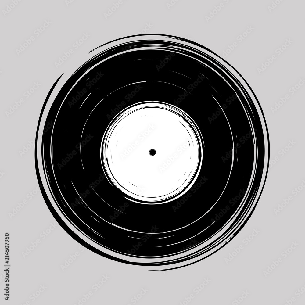 Vinyl draw design vector Stock Vector | Adobe Stock