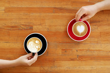 Couple Drinking Coffee Art Free Stock Photo - Public Domain Pictures