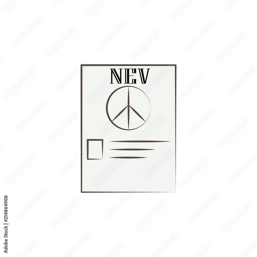 peace document sketch style icon. Element of peace hand drawn icon ...