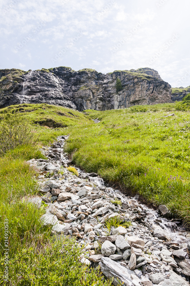 Sils, Furtschellas, Fextal, Val Fex, Marmorè, Wanderweg, Wasserfall ...