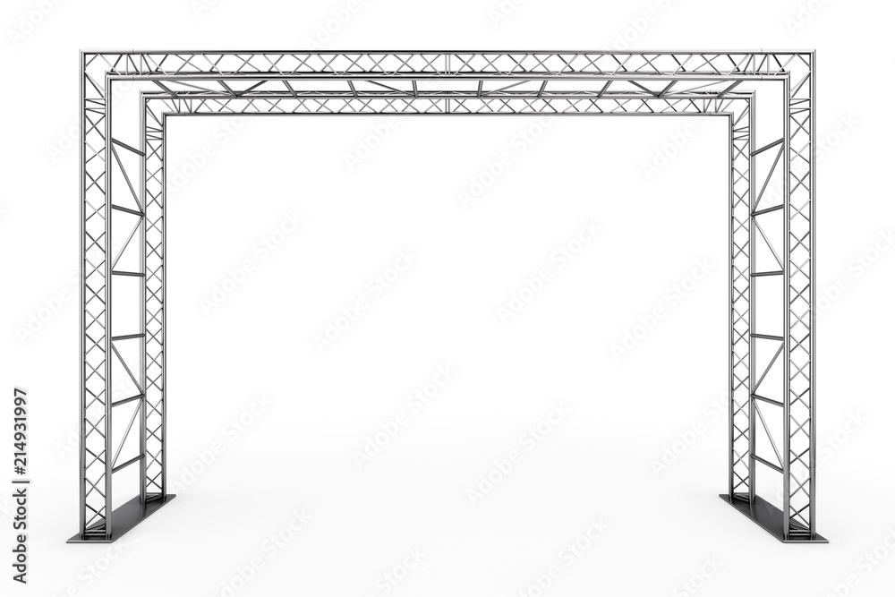 Metal Truss Construction. 3d Rendering Stock Illustration | Adobe Stock