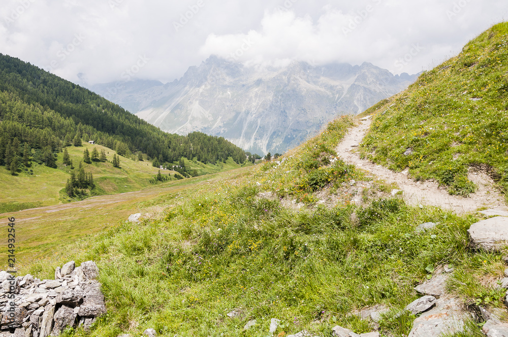 Sils, Segl, Val Fex, Fextal, Wanderweg, Marmorè, Fexgletscher, Alpen ...