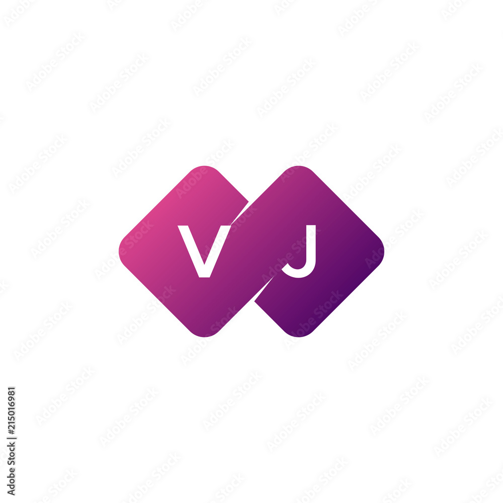 two letter diamond rounded logo Stock Vector | Adobe Stock