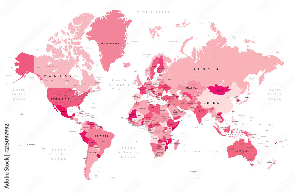 World Map With Country Names And Capital Cities - Infoupdate.org