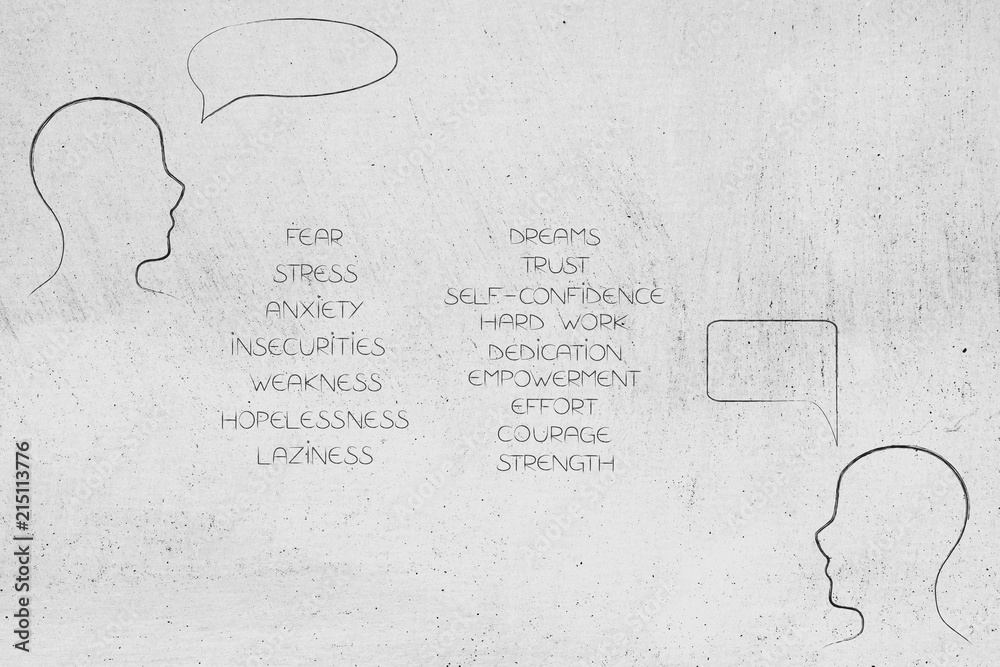 list of both positive and negative feelings with people and speech ...