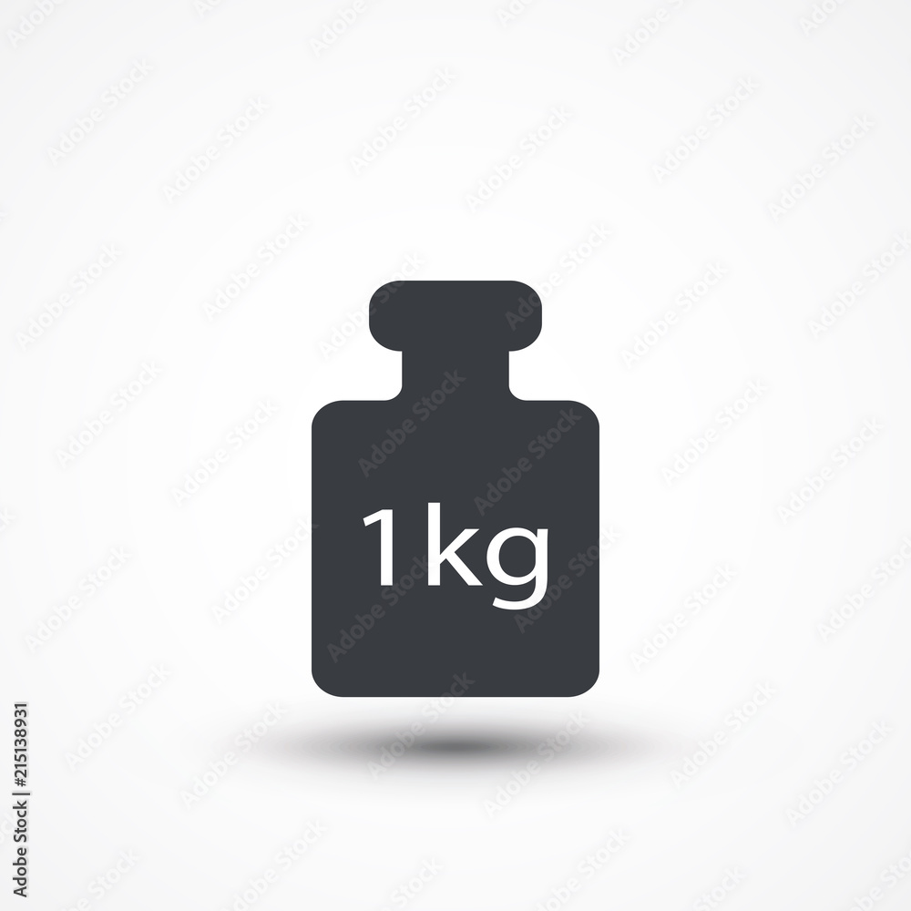 Stock-Vektorgrafik „Weight kilogram icon“ | Adobe Stock
