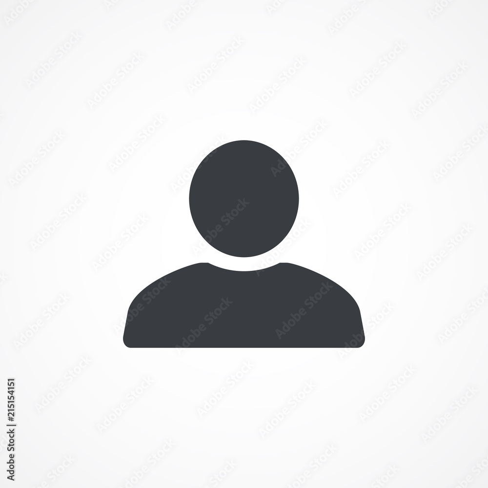 Vector de Stock User icon. Human. Person silhouette. Avatar icon. Web ...