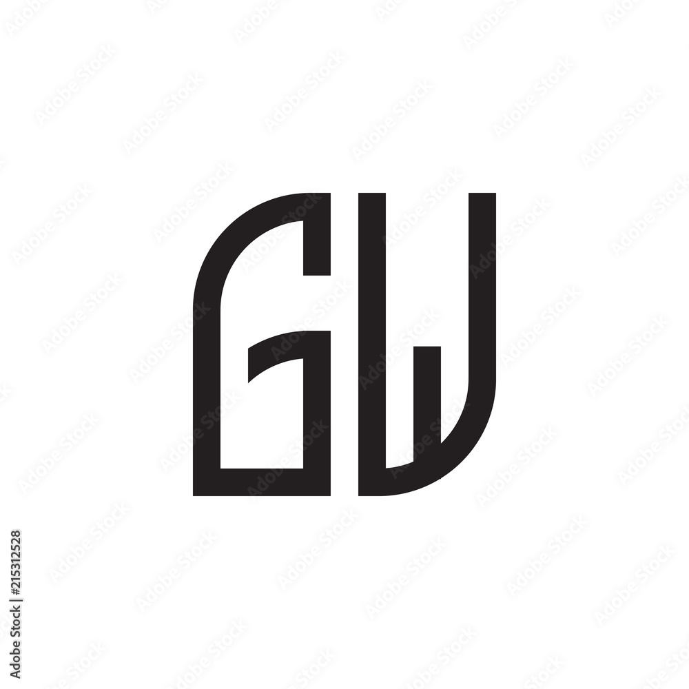 two letter monogram logo Stock Vector | Adobe Stock