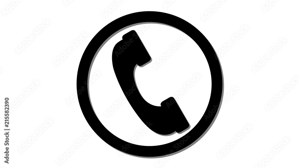 cell phone icon incoming call symbol Stock Illustration | Adobe Stock
