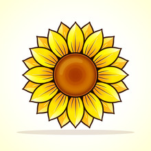 Sunflower Cartoon Free Stock Photo - Public Domain Pictures