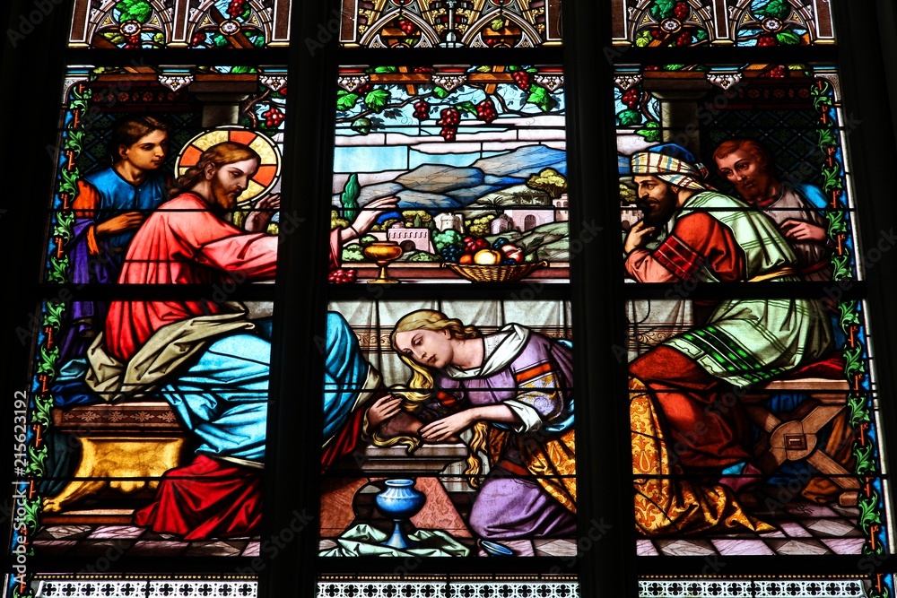Anointing of Jesus Christ Stock Photo | Adobe Stock