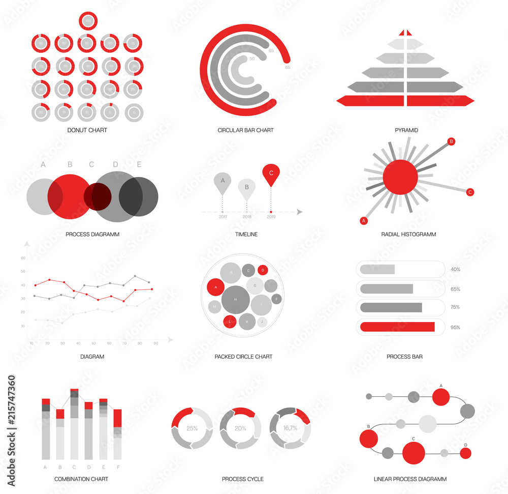 Image vectorielle Stock Infographic Elements, Global Data Visualisation ...