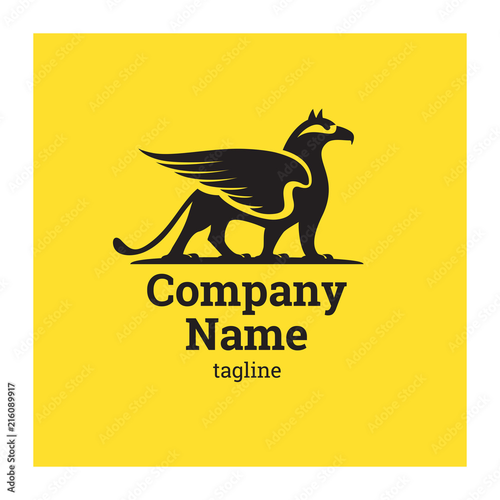 Logo company with griffin. The symbol of successful company ...