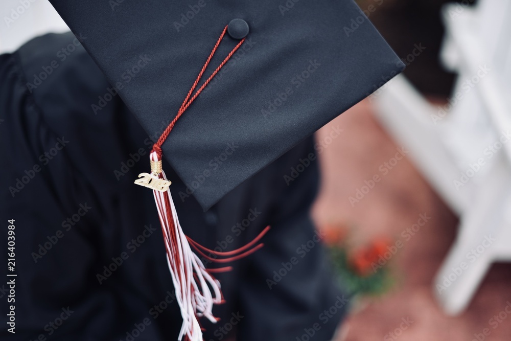 Graduation Cap and Tassel Stock Photo | Adobe Stock