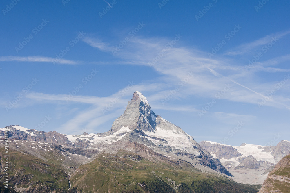 Zermatt, Wallis, Matterhorn, Walliser Berge, Alpen, Zmuttgletscher ...