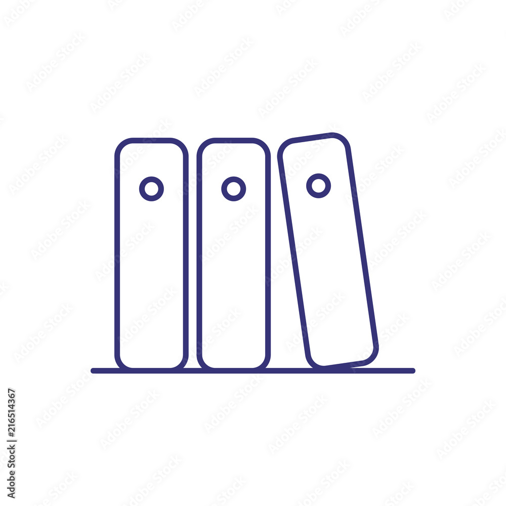 Folders line icon. Data, card file, archive. Database concept. Can be ...