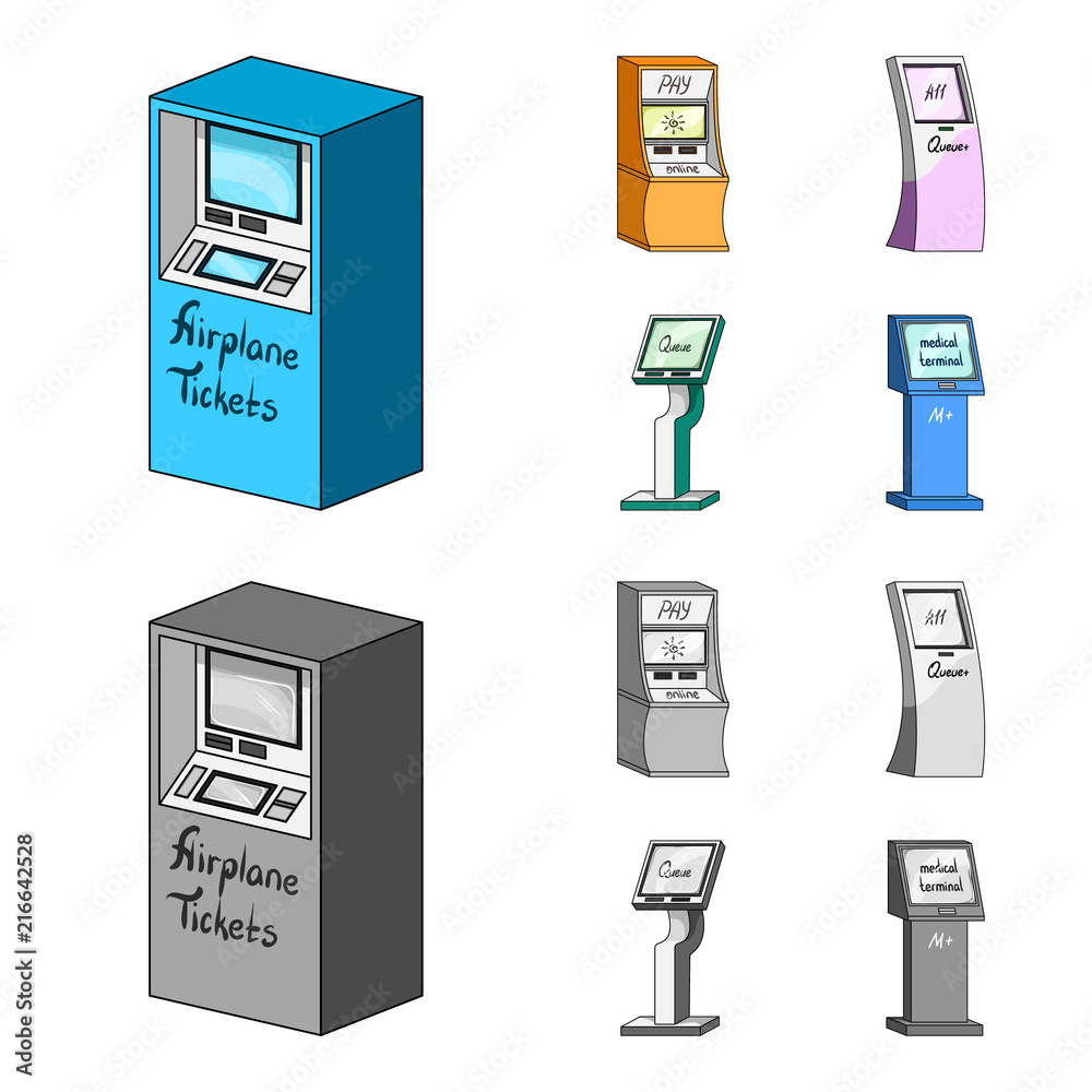 Medical terminal, ATM for payment,apparatus for queue. Terminals set ...