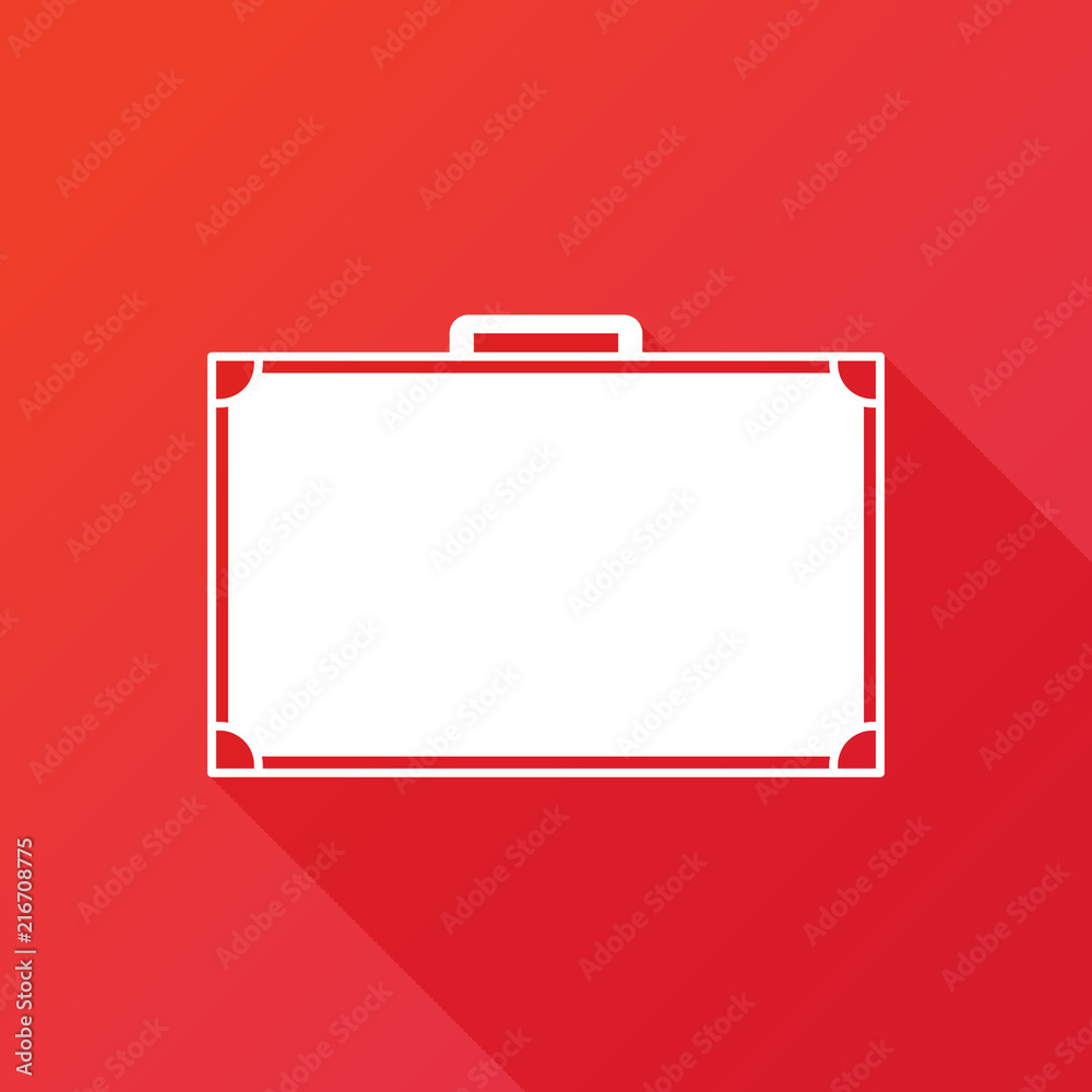 Briefcase sign vector icon. Businessman case. Diplomat sign. Hand ...