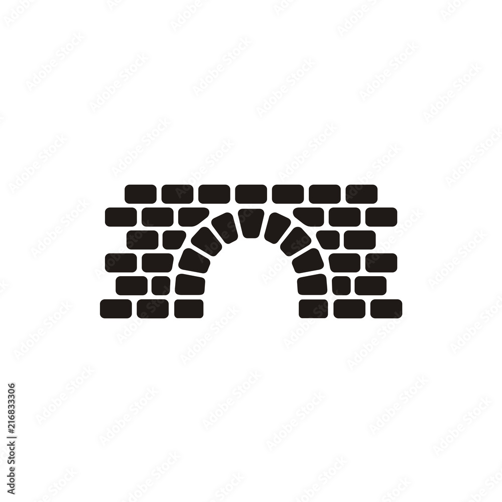 Canal/Waterway Brick Bridge logo design Stock Vector | Adobe Stock