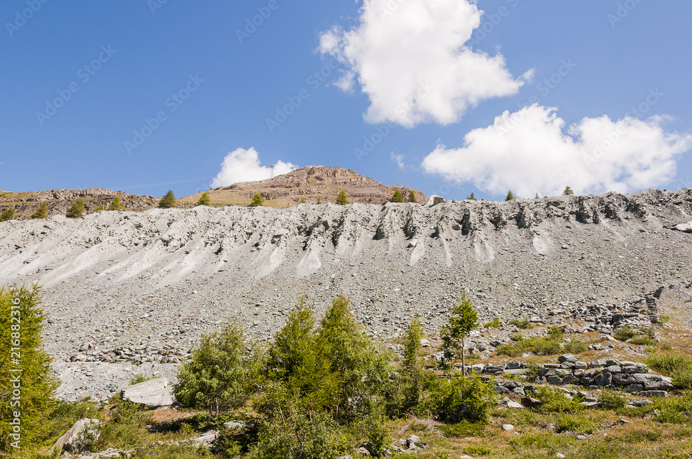 Zermatt, Grindjibach, Gletscher, Moräne, Wallis, Walliser Berge, Alpen ...