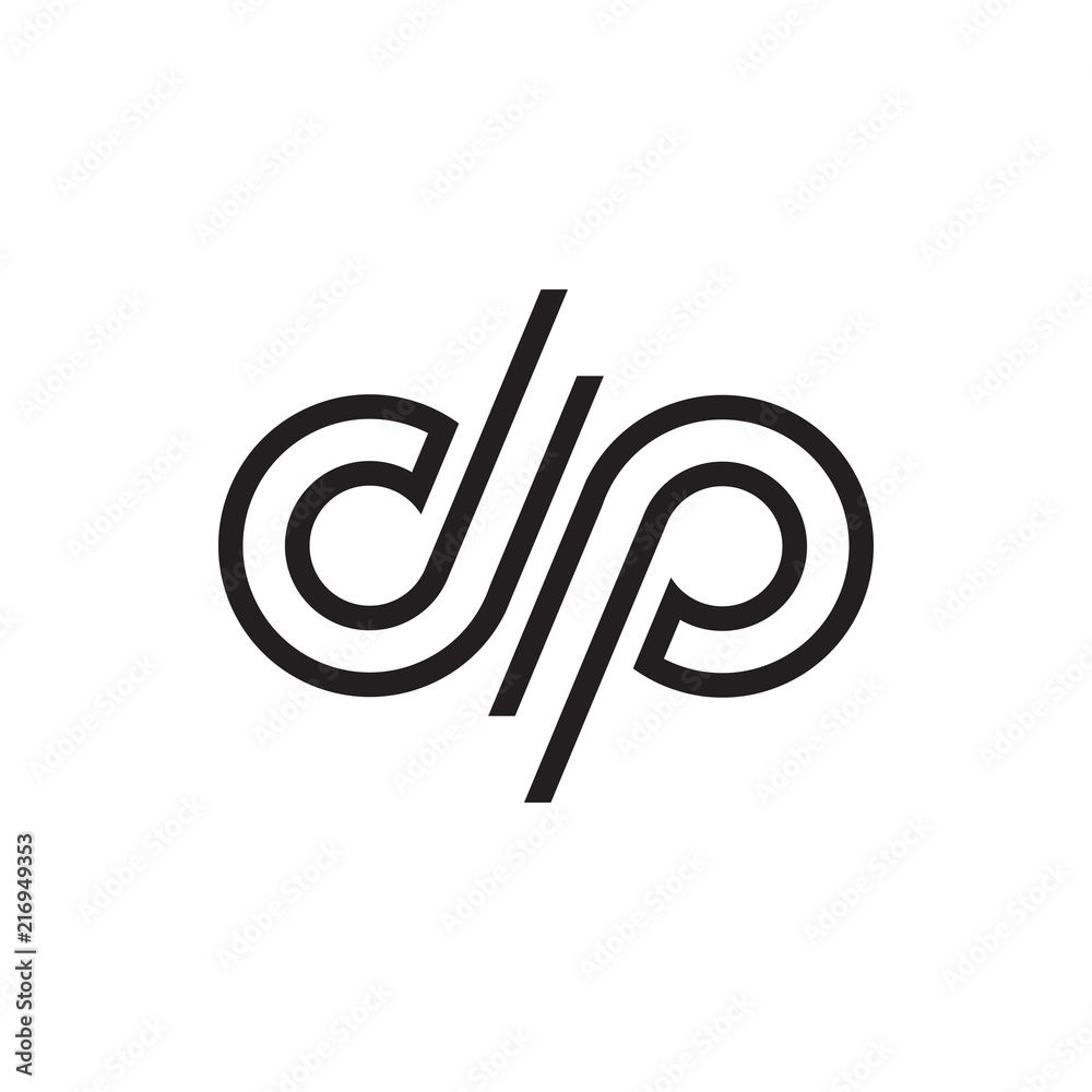 dp logo letter design Stock Vector | Adobe Stock