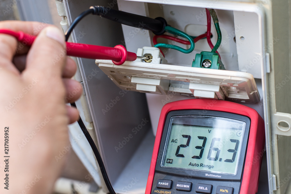 Electrical terminal box. Control panel with magnetic contactor and ...