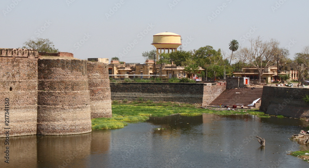 Moat around Bharatpur Fort in Rajasthan, India Stock Photo | Adobe Stock