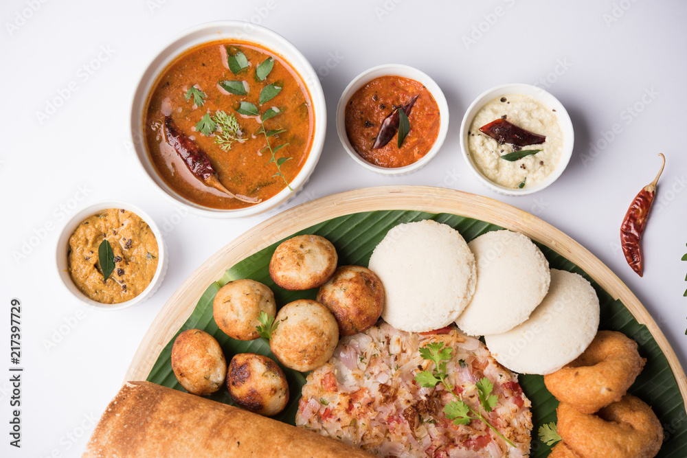 South Indian Food Idli Dosa