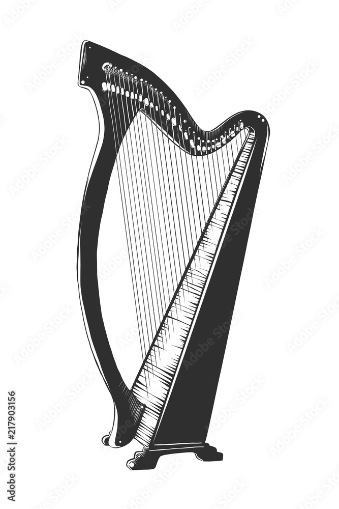 Vector engraved style illustration for posters, decoration and print ...