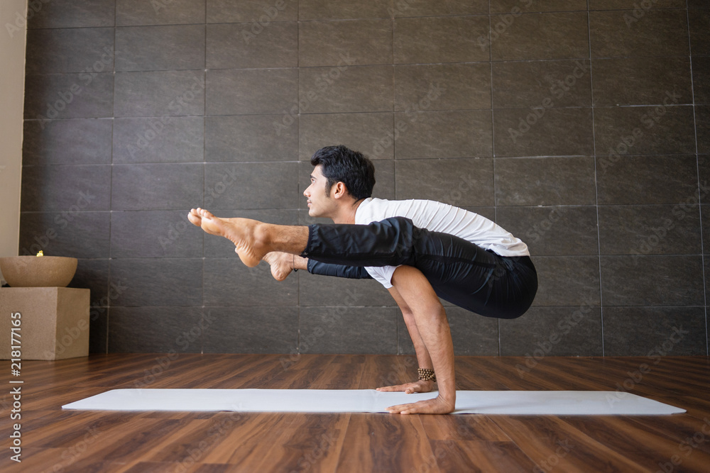 Man Difficult Yoga
