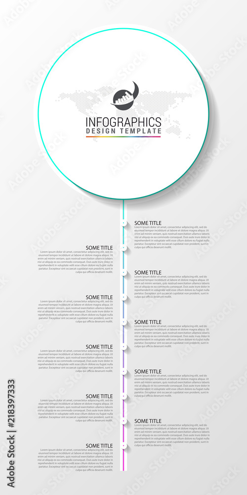 Infographic design template. Timeline concept with 10 steps Stock ...