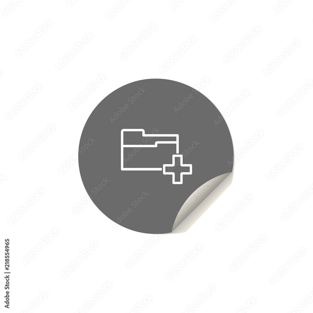 adding a folder icon. Element of web icons for mobile concept and web ...