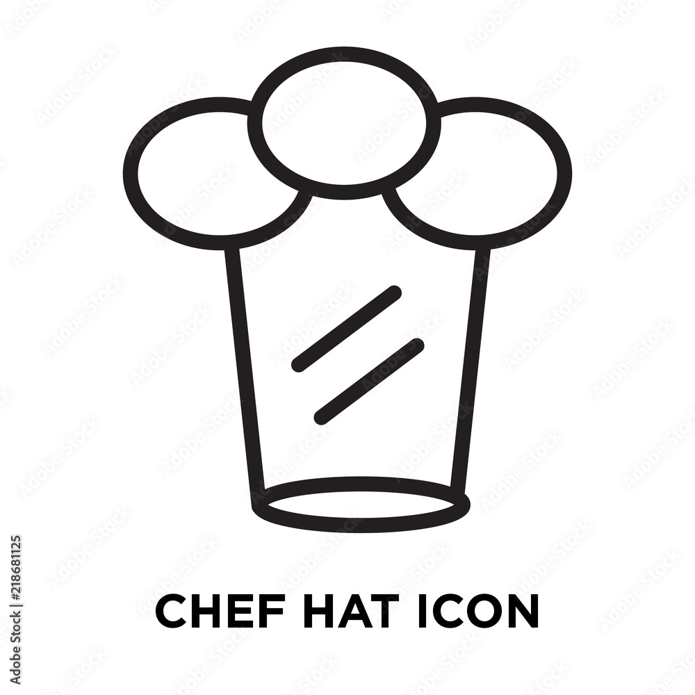 chef hat icon on white background. Modern icons vector illustration ...