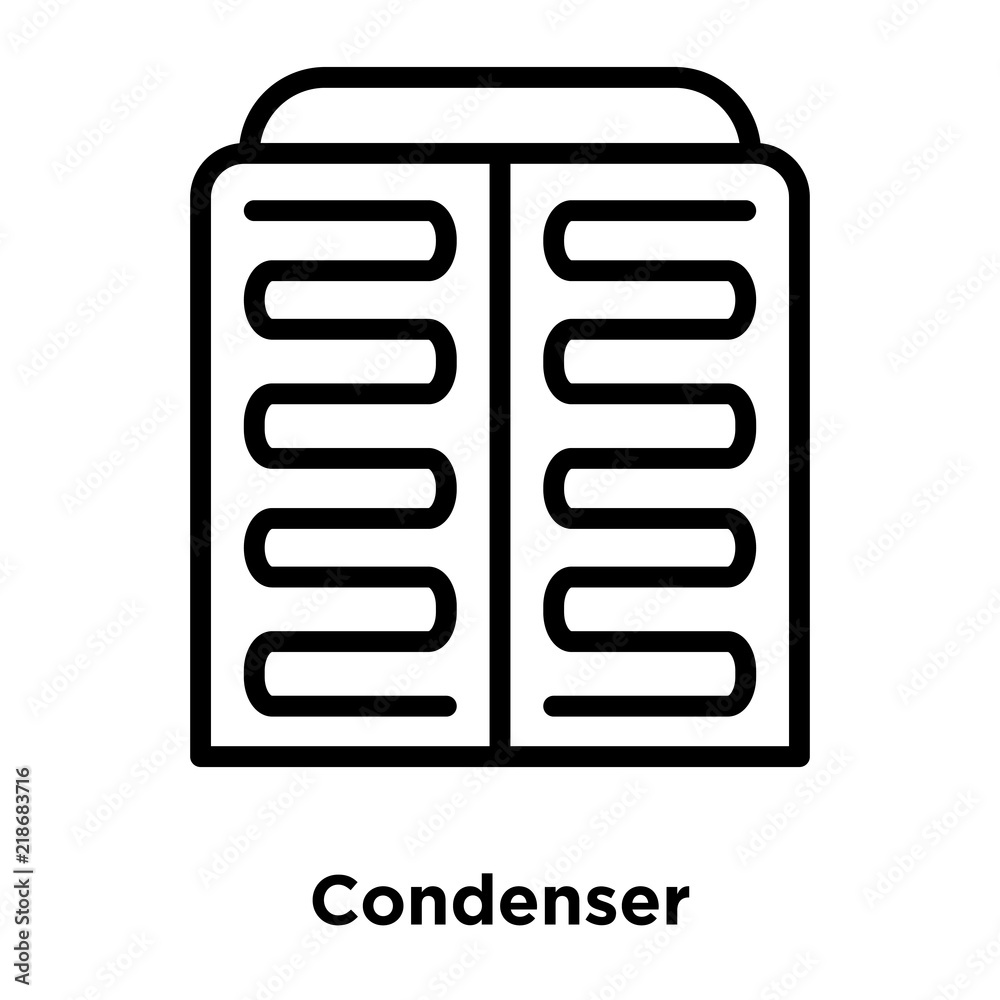 condenser icons isolated on white background. Modern and editable ...