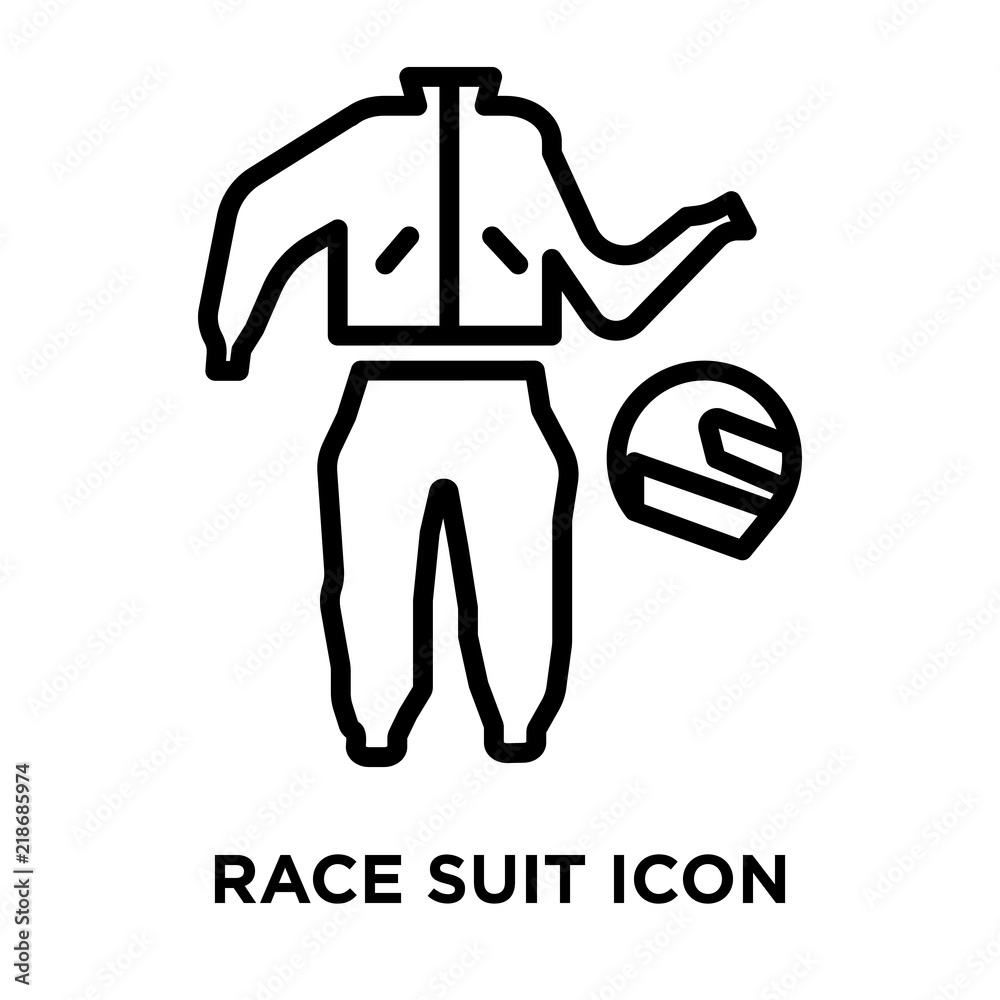 race suit icon on white background. Modern icons vector illustration ...