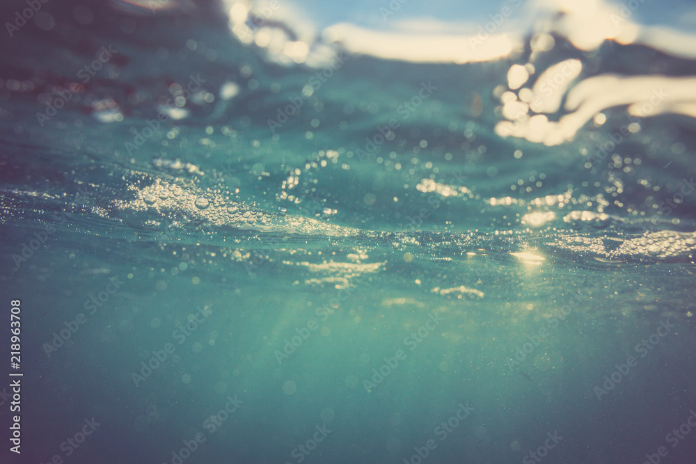 Underwater just below sea level Stock Photo | Adobe Stock