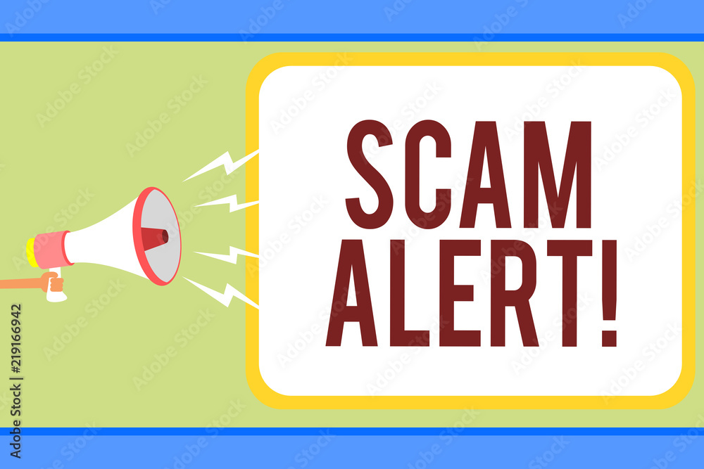 Handwriting text writing Scam Alert. Concept meaning warning someone ...