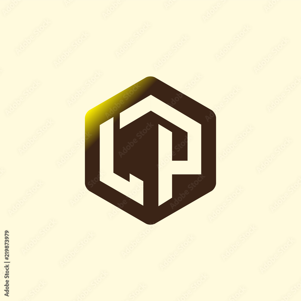 LP Initial letter hexagonal logo vector Stock Vector | Adobe Stock