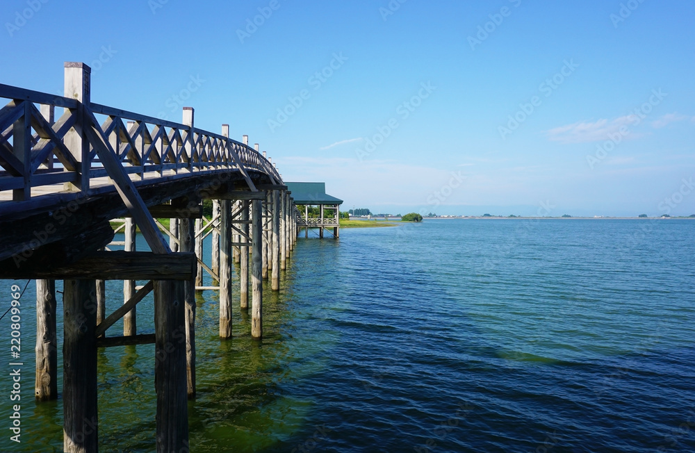 This bridge named "Tsuruno mai hashi bridge". It bridge that crosses ...