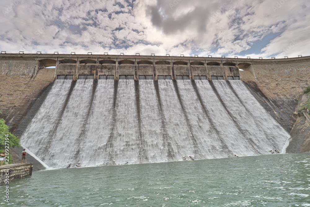 Tai Tam Dam in hong kong at cloud Stock Photo | Adobe Stock
