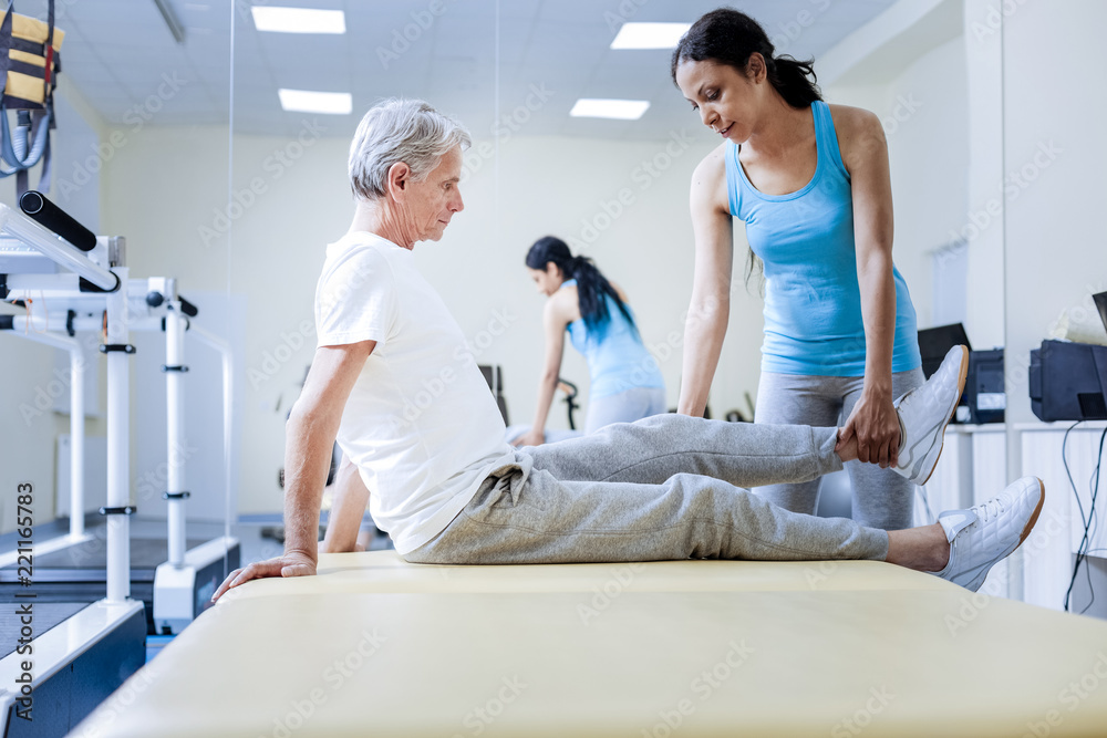 Weak muscles. Qualified experienced medical worker of the modern ...