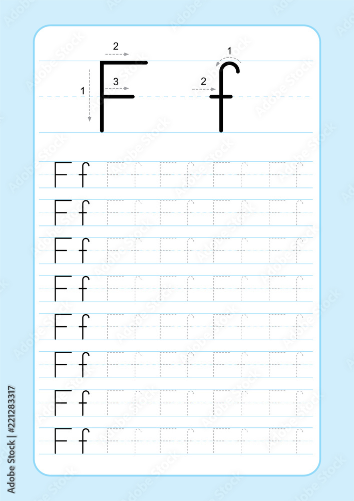 Alphabet letters tracing worksheet with alphabet letters. Basic writing ...