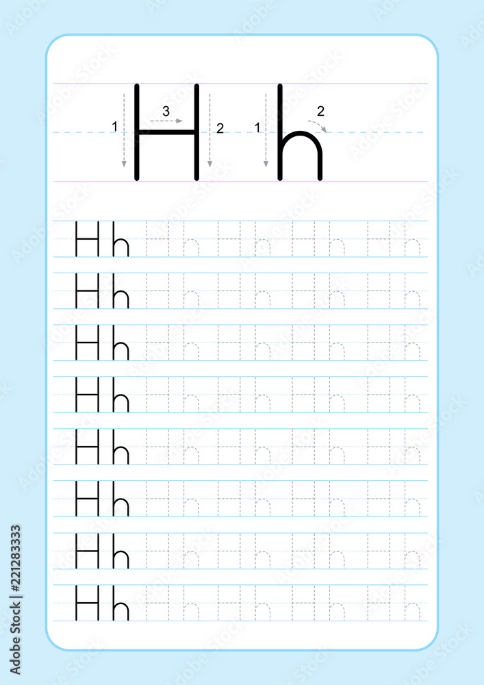 Alphabet letters tracing worksheet with alphabet letters. Basic writing ...