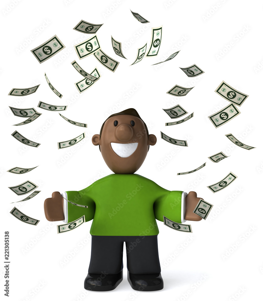 Cartoon guy - 3D Illustration Stock Illustration | Adobe Stock