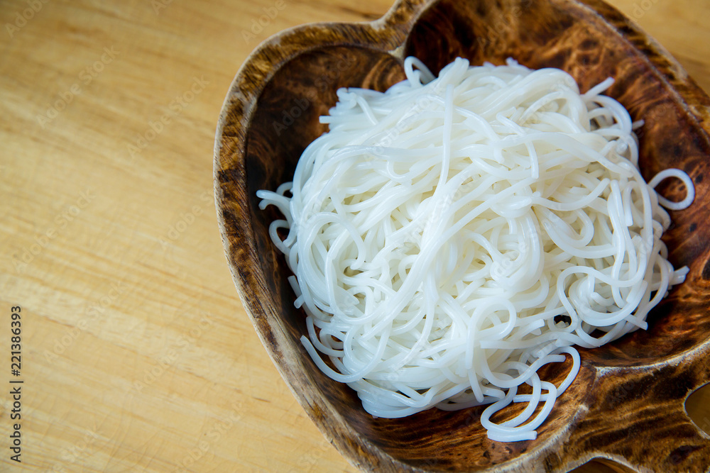 Thai rice noodles. Thai local noodles. the main carbohydrate same as ...