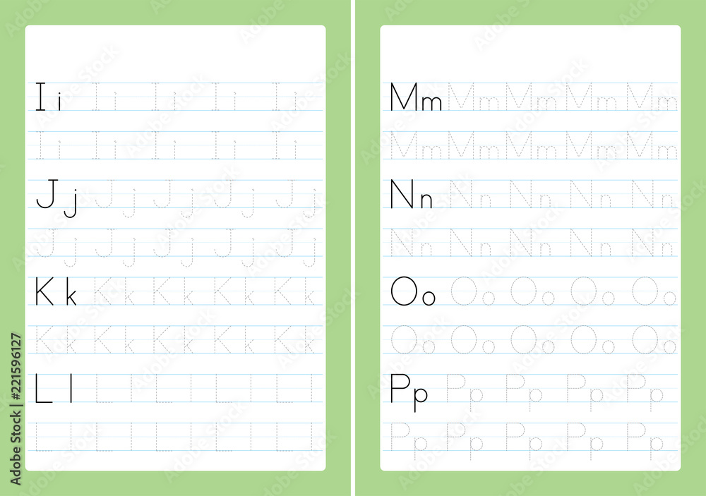 Alphabet letters tracing worksheet with alphabet letters. Number ...
