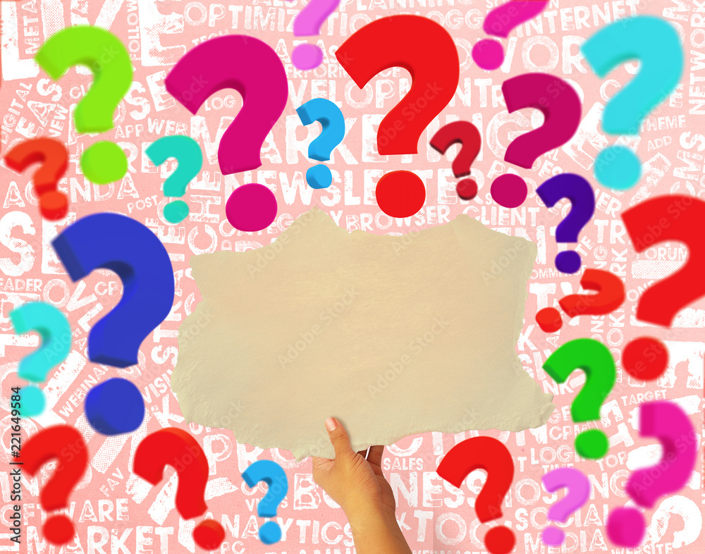 Foto de Stock Question Mark, Why How, Why - Media - Word Cloud ...