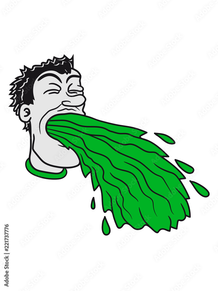 erbrochenes kotzen strahl übel krank erbrechen ekelig betrunken saufen ...