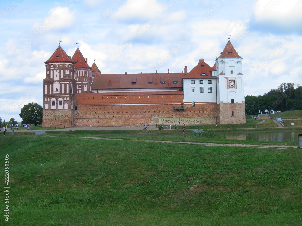 Mir castle in the Republic of Belarus. Year of construction 1520 ...
