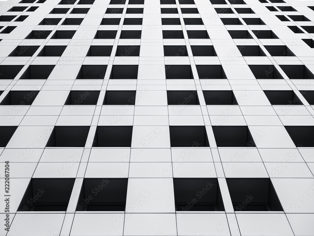 Architecture detail Void window frame Modern Building Facade Stock ...